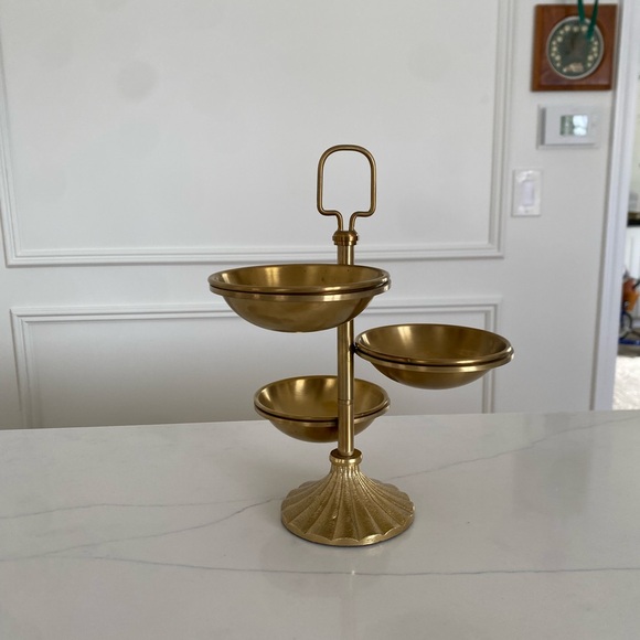 Dining | Elegant Gold Tiered Serving Tray | Poshmark